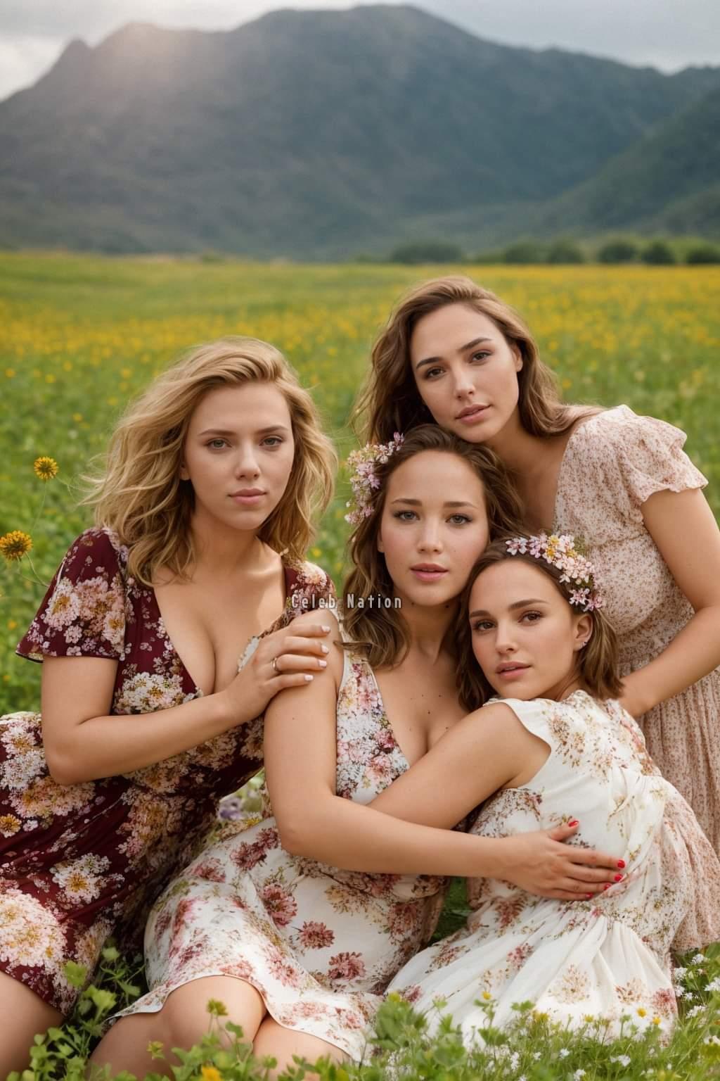 Jennifer Lawrence, Scarlett Johansson, Megan Fox ve Emma Watson'lı poz gündem oldu! - Son Dakika ...