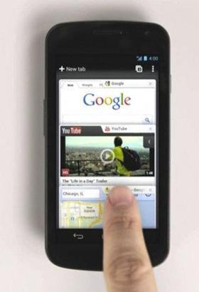 Android için Google Chrome hazır