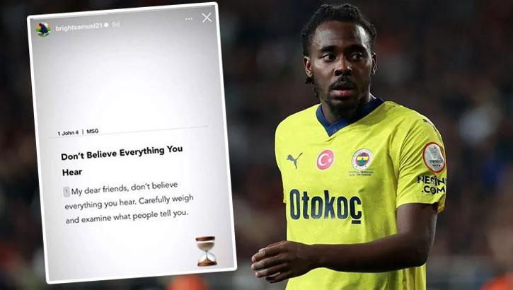 Fenerbahçe'de Osayi Samuel'den kum saati paylaşımı! İddialara cevap ...