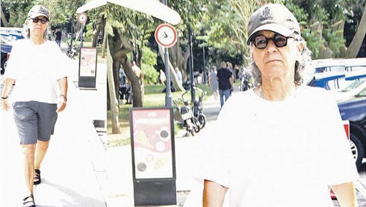 Aliye Simavi Boğaz'da yürüyüş yaptı! 'Çekmeseniz olmaz mıydı ...