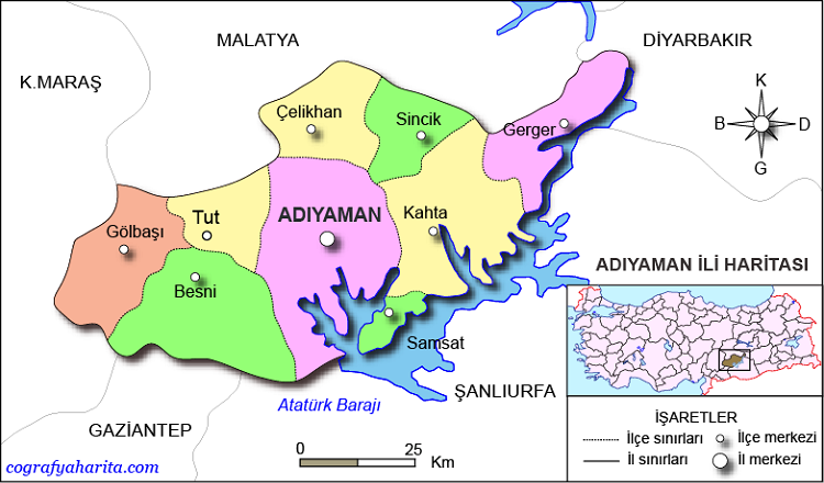 ADIYAMAN HARİTASI: Adıyaman ilçeleri nelerdir? Adıyaman hangi bölgede ... ADIYAMAN HARİTASI: Adıyaman ilçeleri nelerdir? Adıyaman hangi bölgede ...