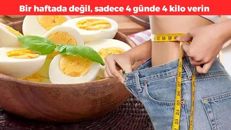 4 günde 4 kilo verdiriyor! 4 günde tüm kilolarınızı silip süpürecek ...