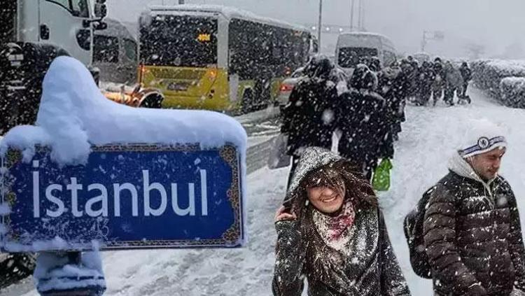İstanbul'da hava durumu! Kar kapıya dayandı! En çok hangi ilçelere ...