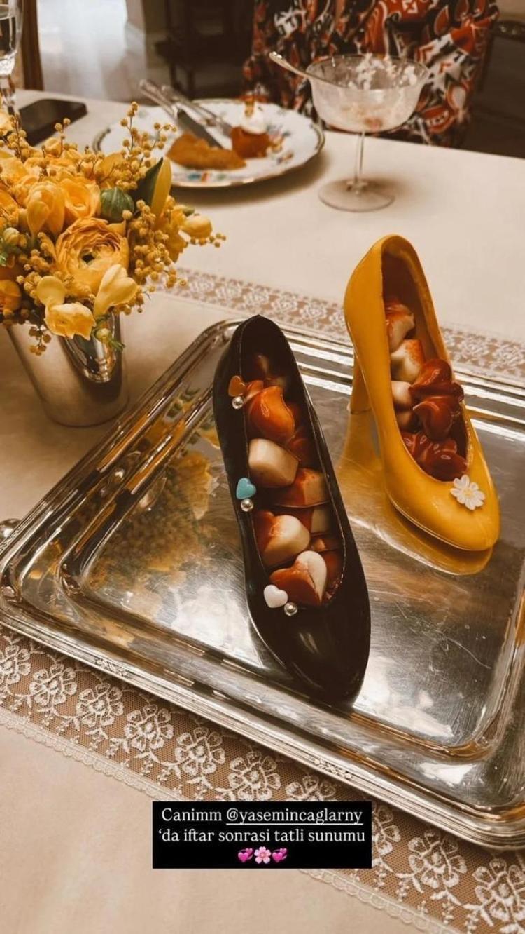 Nazlı Sabancı'ya yapılan iftar sunumu sosyal medyada olay oldu ...