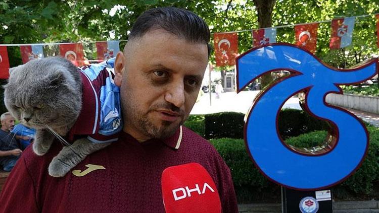 Fanatik kedi Tom'a vize çıktı! Trabzonspor taraftarı olarak stadyumda ...