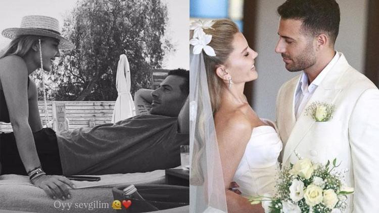 Görkemli düğünle evlenmişti! Eda Erol ve eşinden romantik kare ...