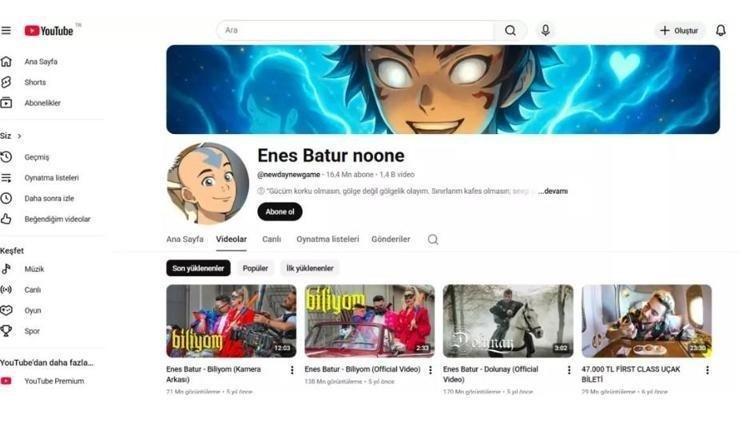 Tüm videoları silip ortadan kaybolmuştu! Enes Batur'dan yeni hamle ...